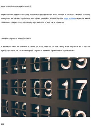What is my angel number? | PDF