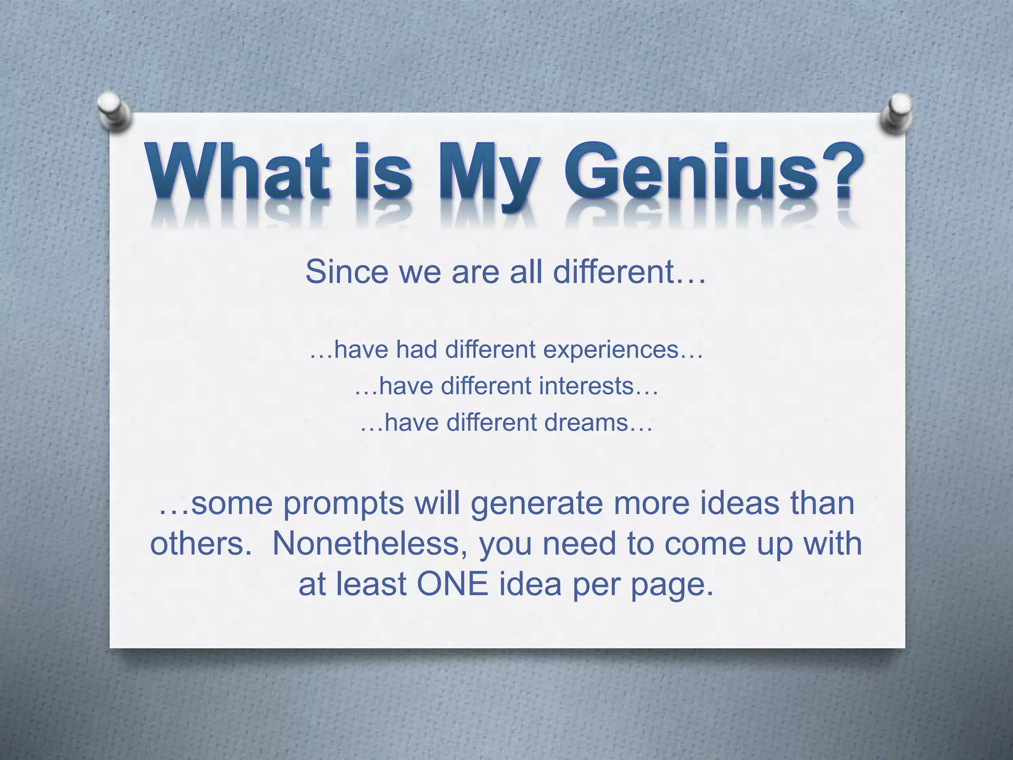 What is my genius | PPTX
