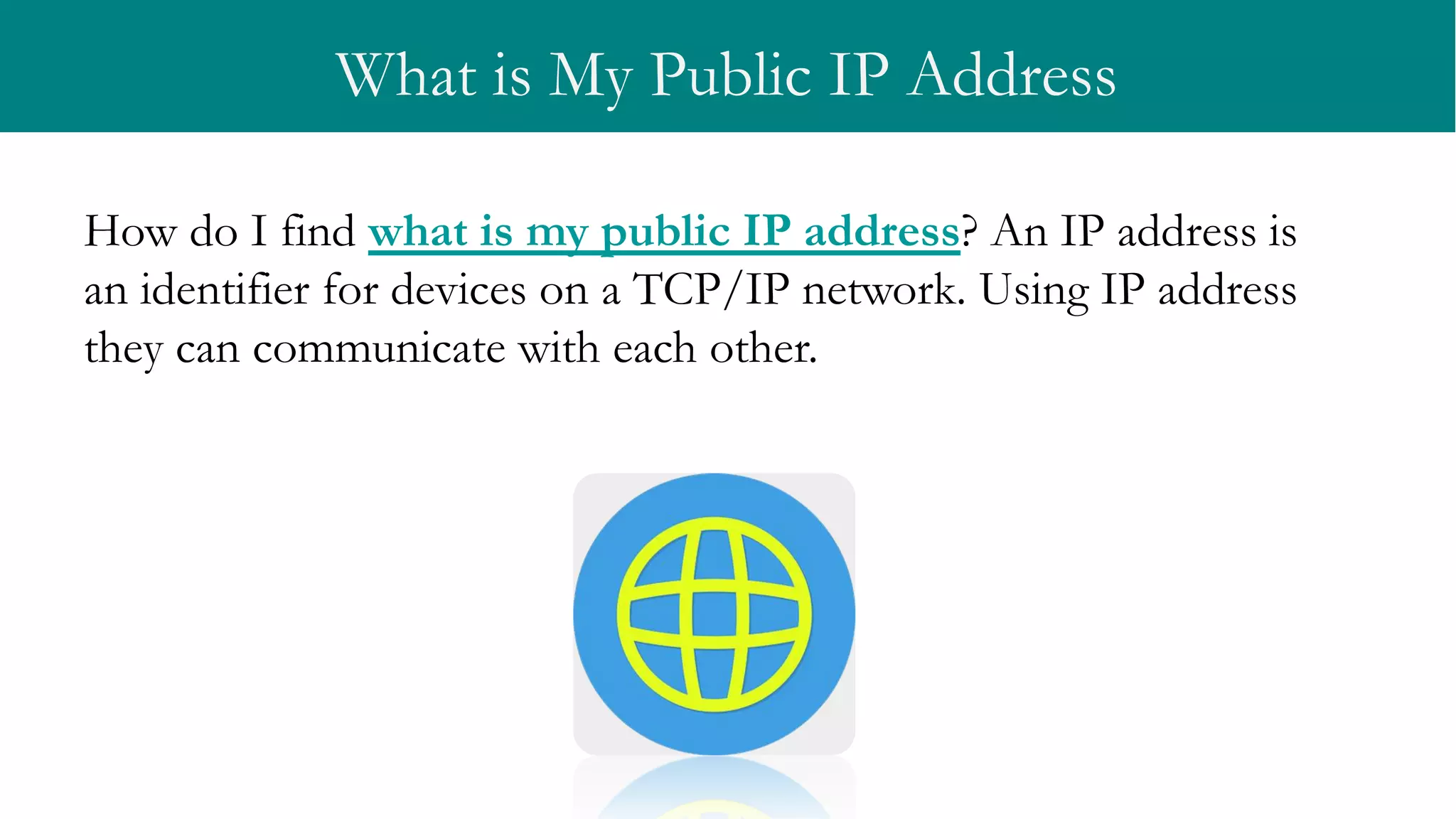 What is My Public IP Address | PPT