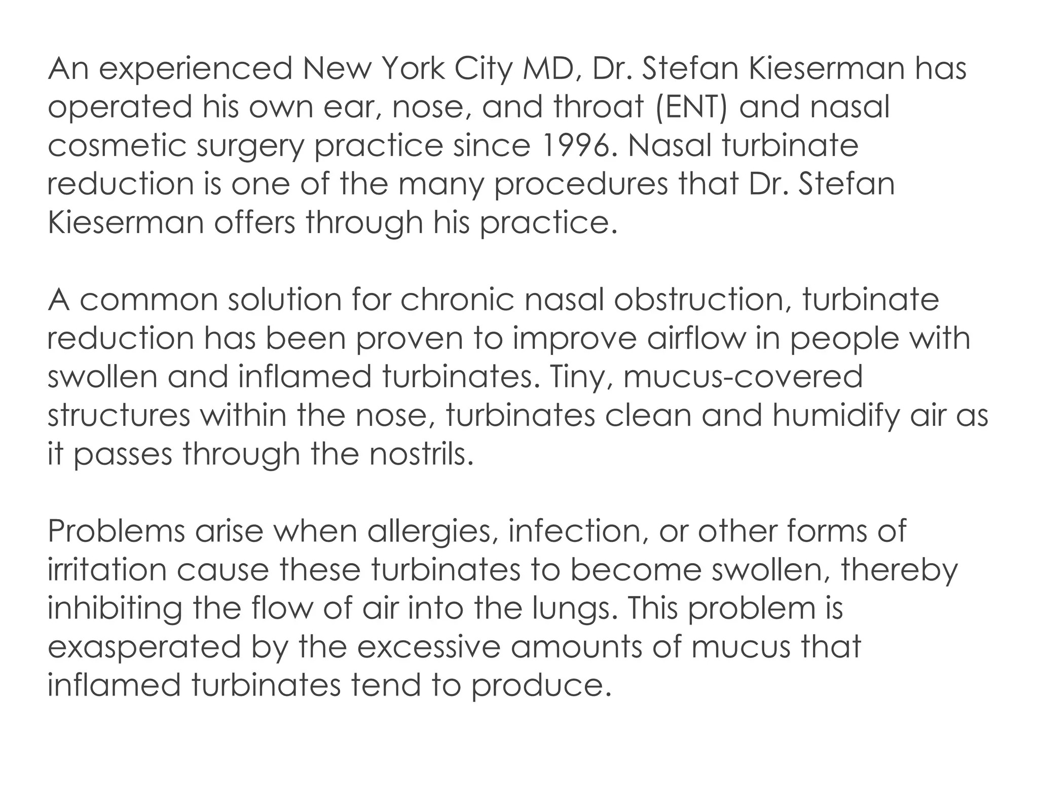 What Is Nasal Turbinate Reduction? | PDF