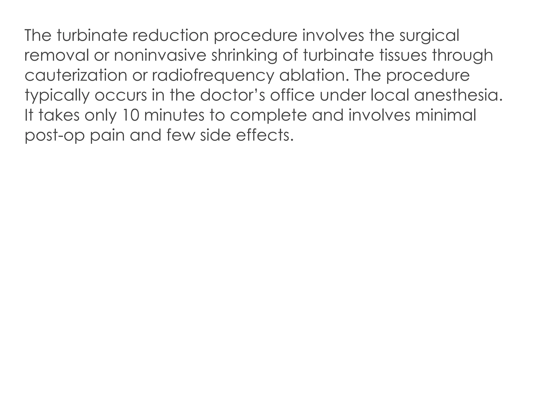 What Is Nasal Turbinate Reduction? | PDF