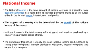 What is National Income Accounting (Macro Economics) | PPTX