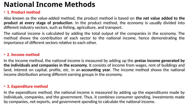 What is National Income Accounting (Macro Economics) | PPTX | Business ...