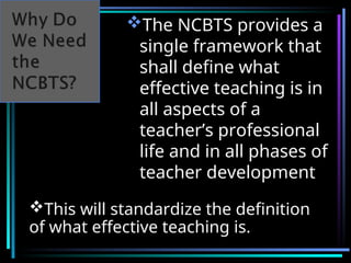 The TEDP-NCBTS Framework of Education in the Philippines | PPT
