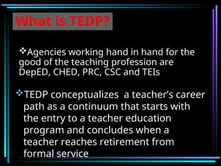 The TEDP-NCBTS Framework of Education in the Philippines | PPT