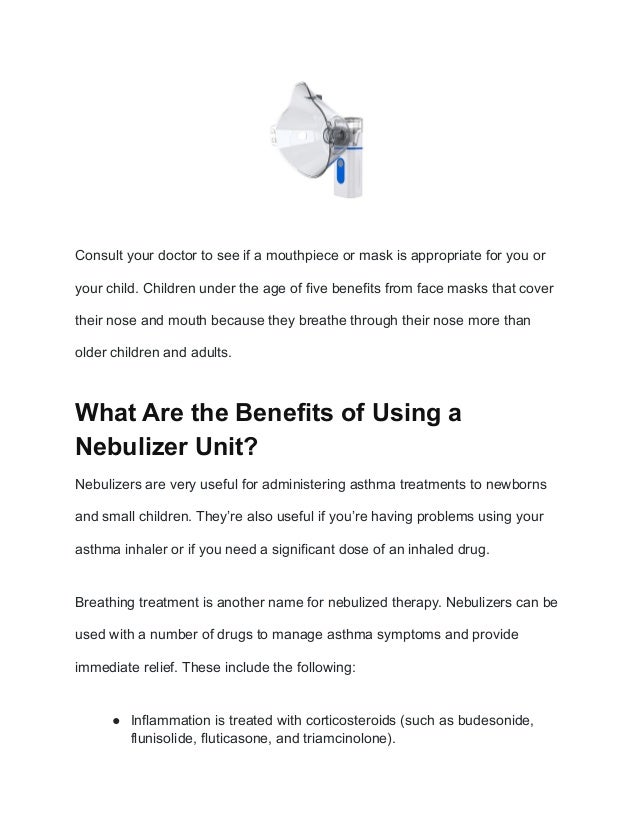 What is Nebulizer Unit? | PDF