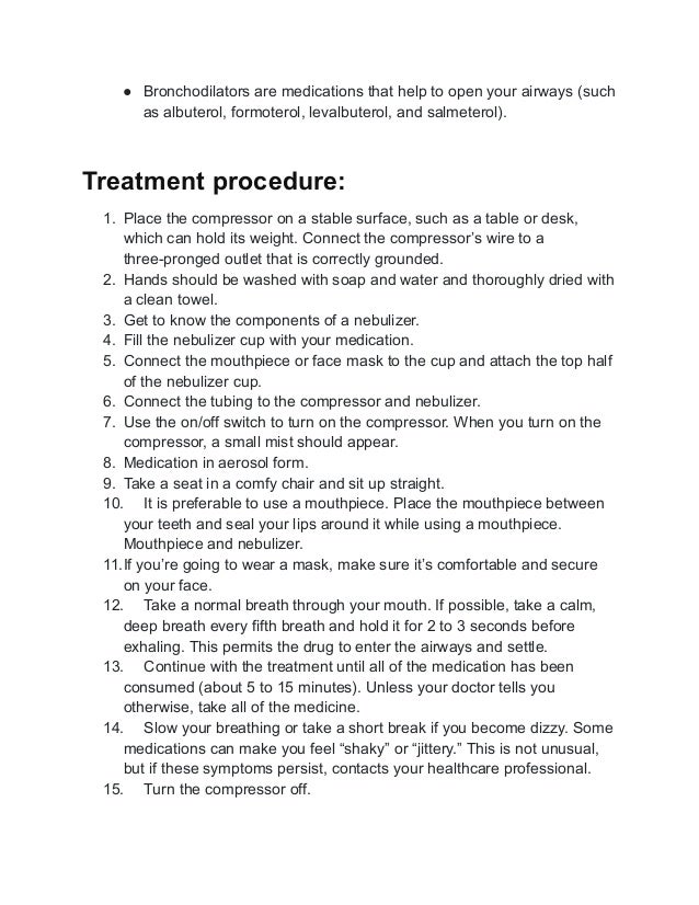 What is Nebulizer Unit? | PDF