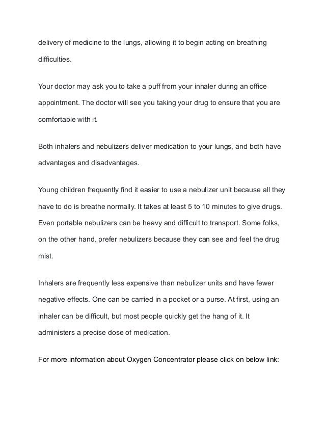 What is Nebulizer Unit? | PDF