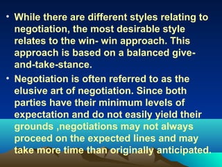 What is negotiation | PPT