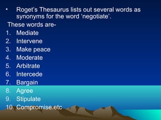 What is negotiation | PPT