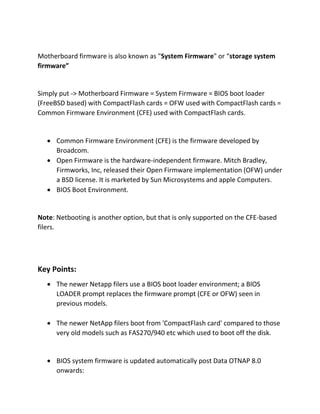 What is netapp system firmware | PDF