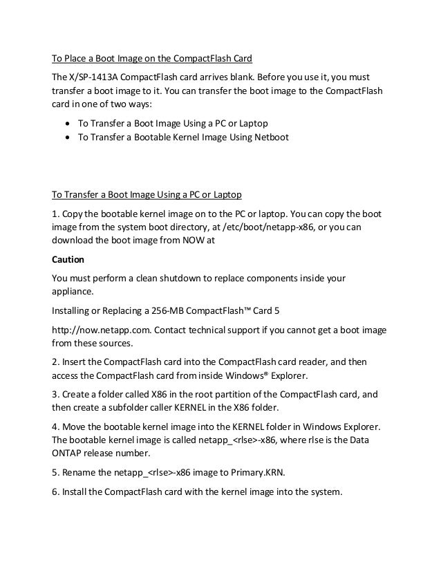 How to netboot ontap - holdenturkey