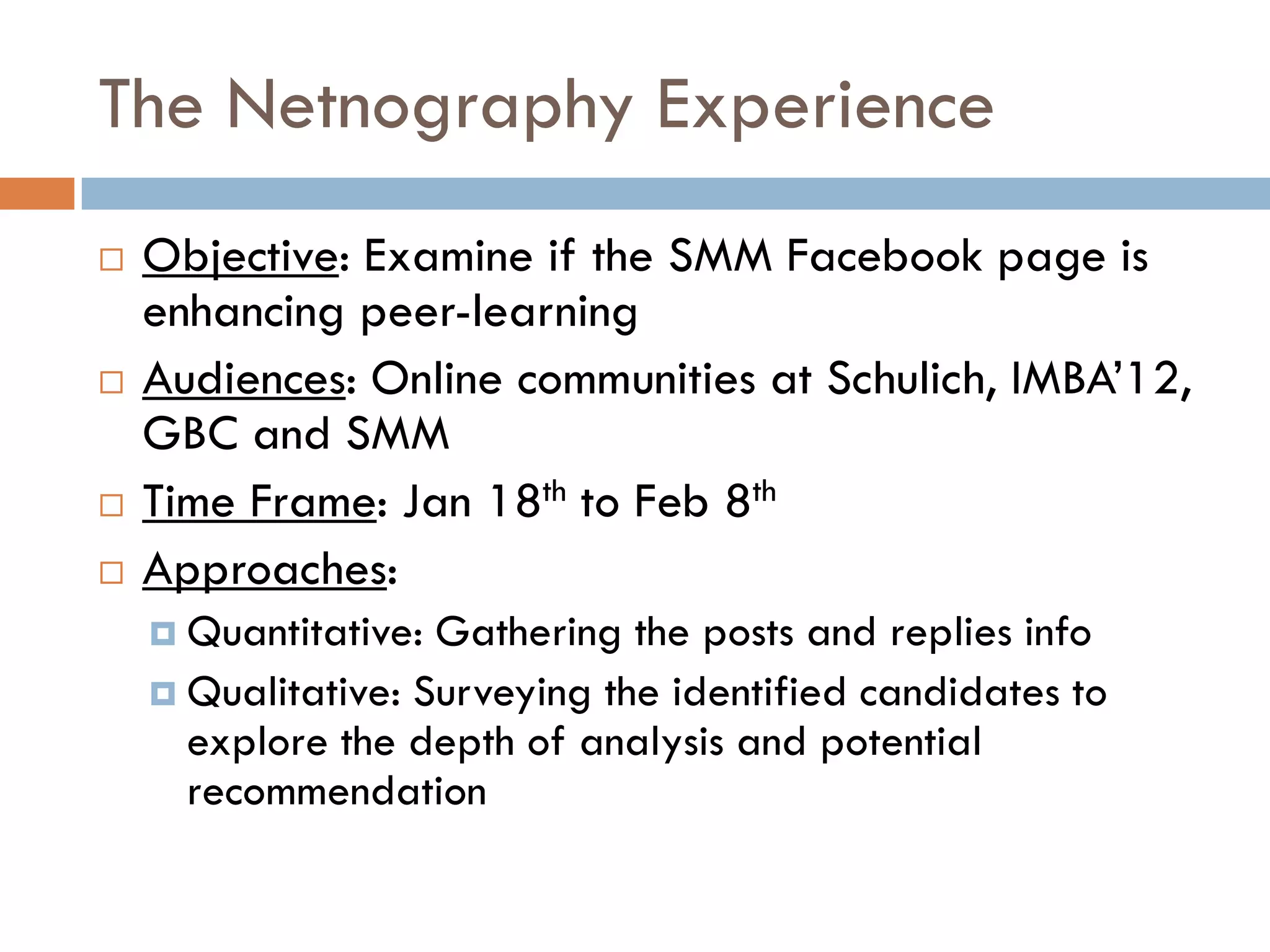 Netnography: Overview and How to (Schulich School of Business, MBA ...