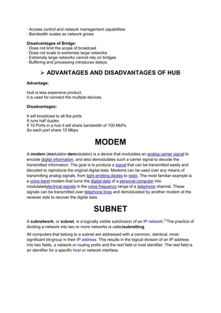 What is networking | DOCX