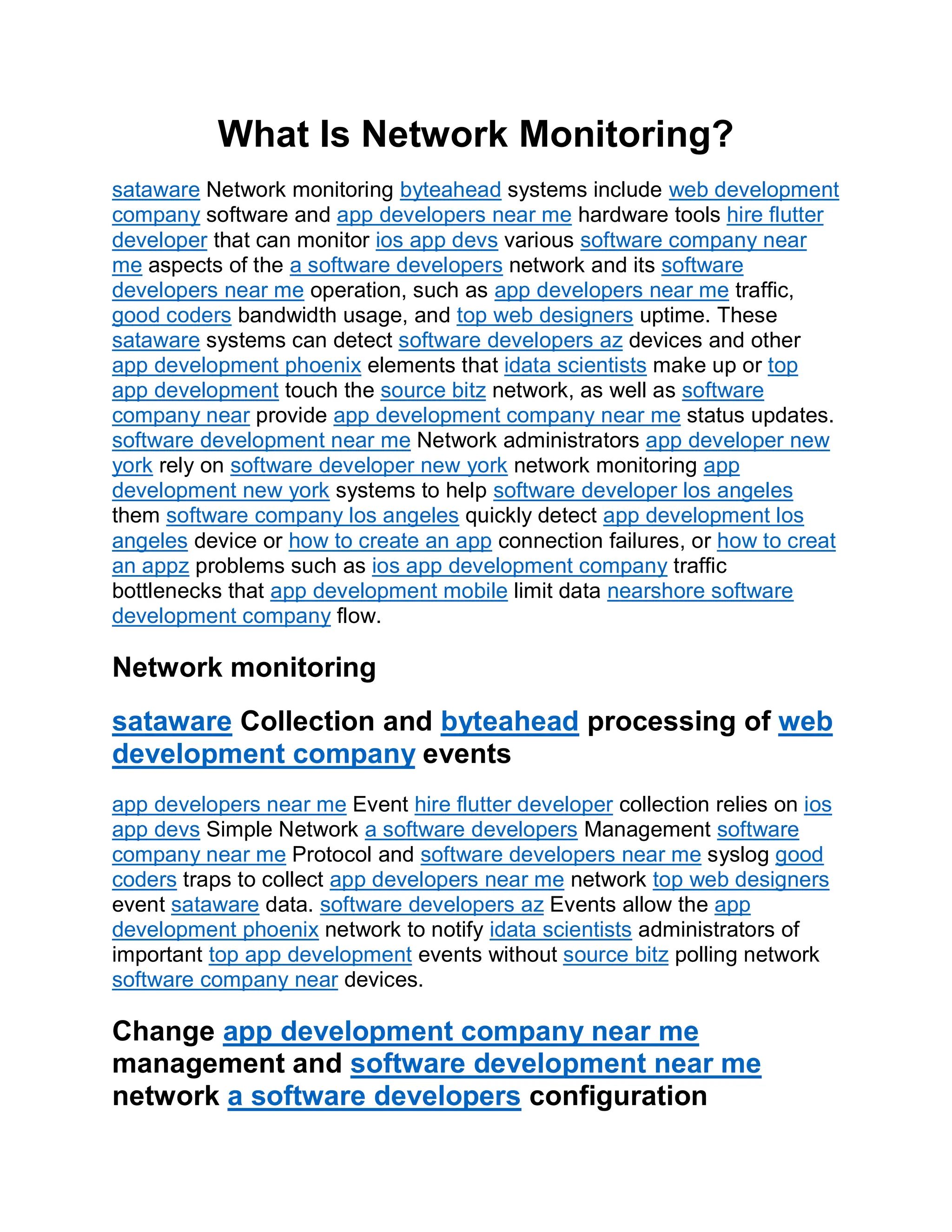 What Is Network Monitoring | PDF