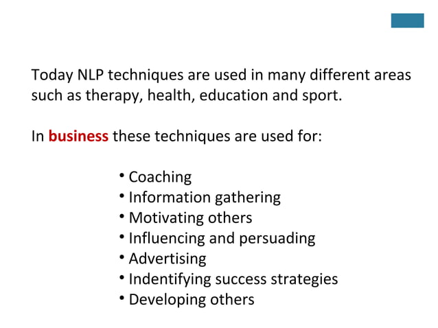 What is Neuro Linguistic Programming (NLP) | PPT | Web Development | Internet