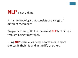 What is Neuro Linguistic Programming (NLP) | PPT | Web Development ...