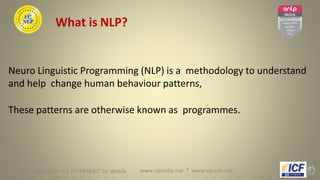 What is neuro linguistic programming with audio | PPT