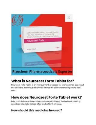 Neurozest Forte Tablet | PDF