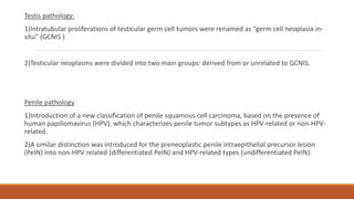What is new in Genitourinary pathology | PPTX