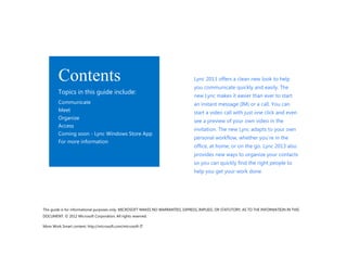 What is New in Microsoft Lync 2013 - from Atidan | PPT