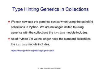 What is new in Python 3.9 | PPT