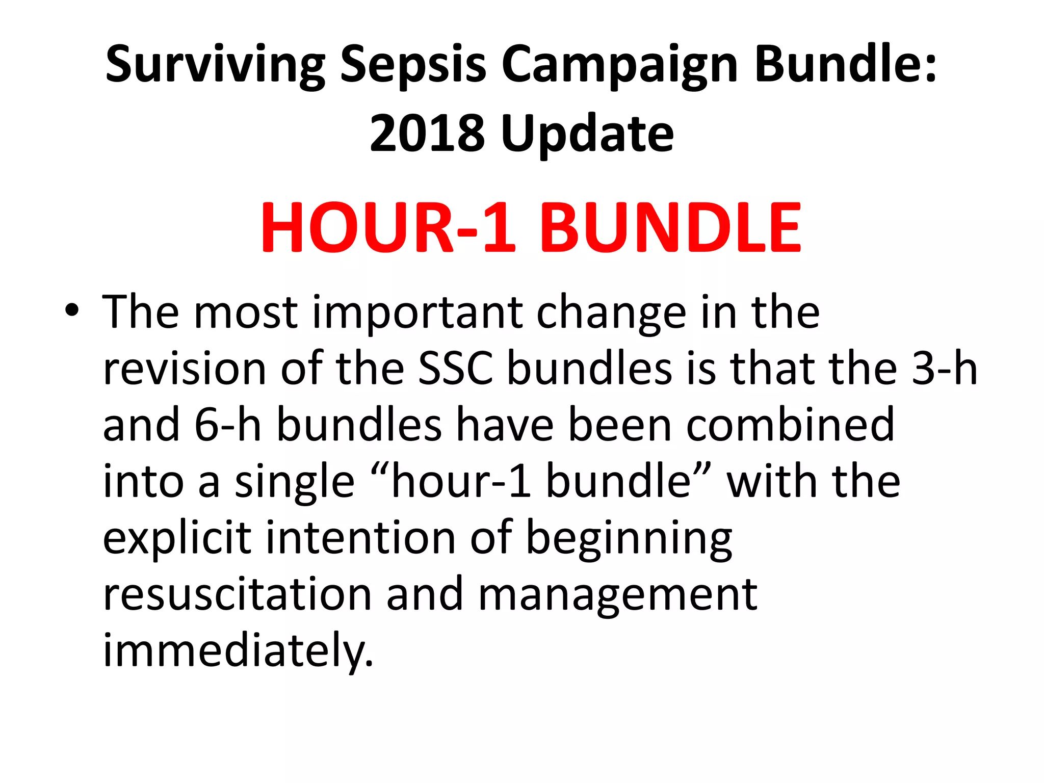 What is new in sepsis | PPTX