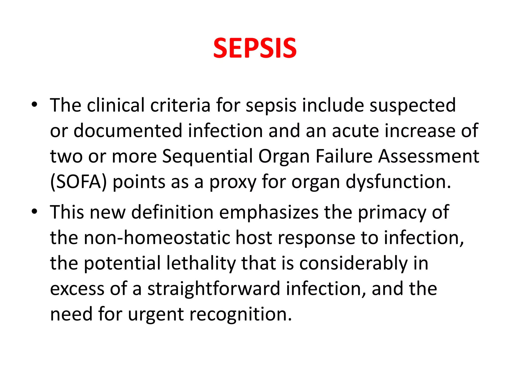 What is new in sepsis | PPTX
