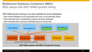 SAP HANA SPS10- SAP HANA Dynamic Tiering | PPT