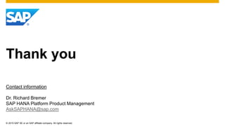 SAP HANA SPS10- SAP HANA Dynamic Tiering | PPT