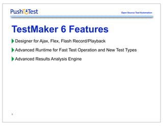 What Is New In TestMaker 6 | PPT
