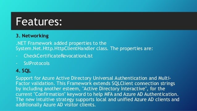 Whats New In The Net Framework 472 