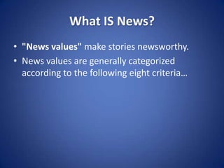 What Is News | PPTX