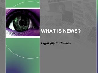 What is news | PPT
