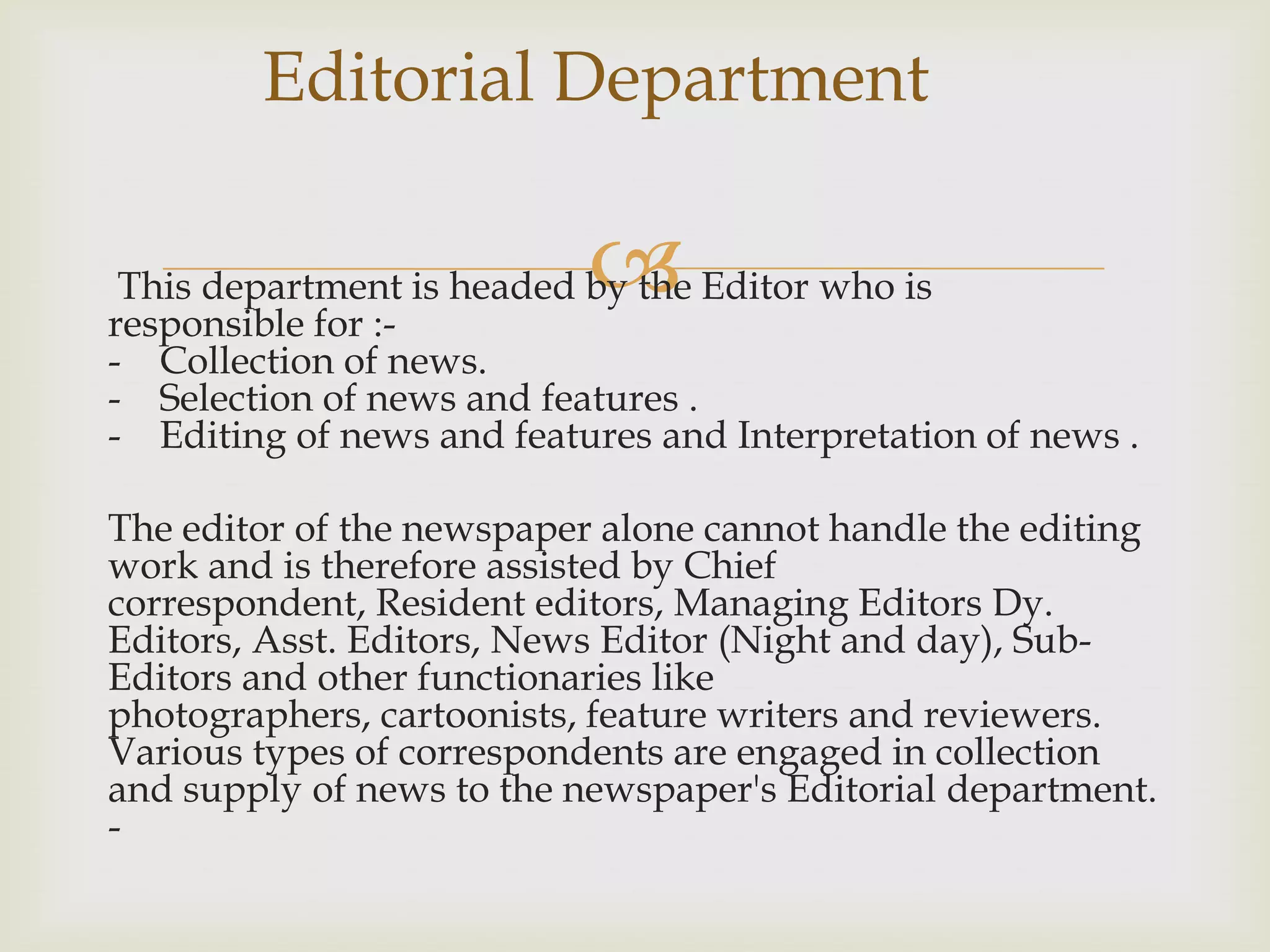 What is newspaper organizations | PPTX