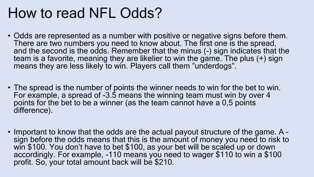 NFL explained | PPTX