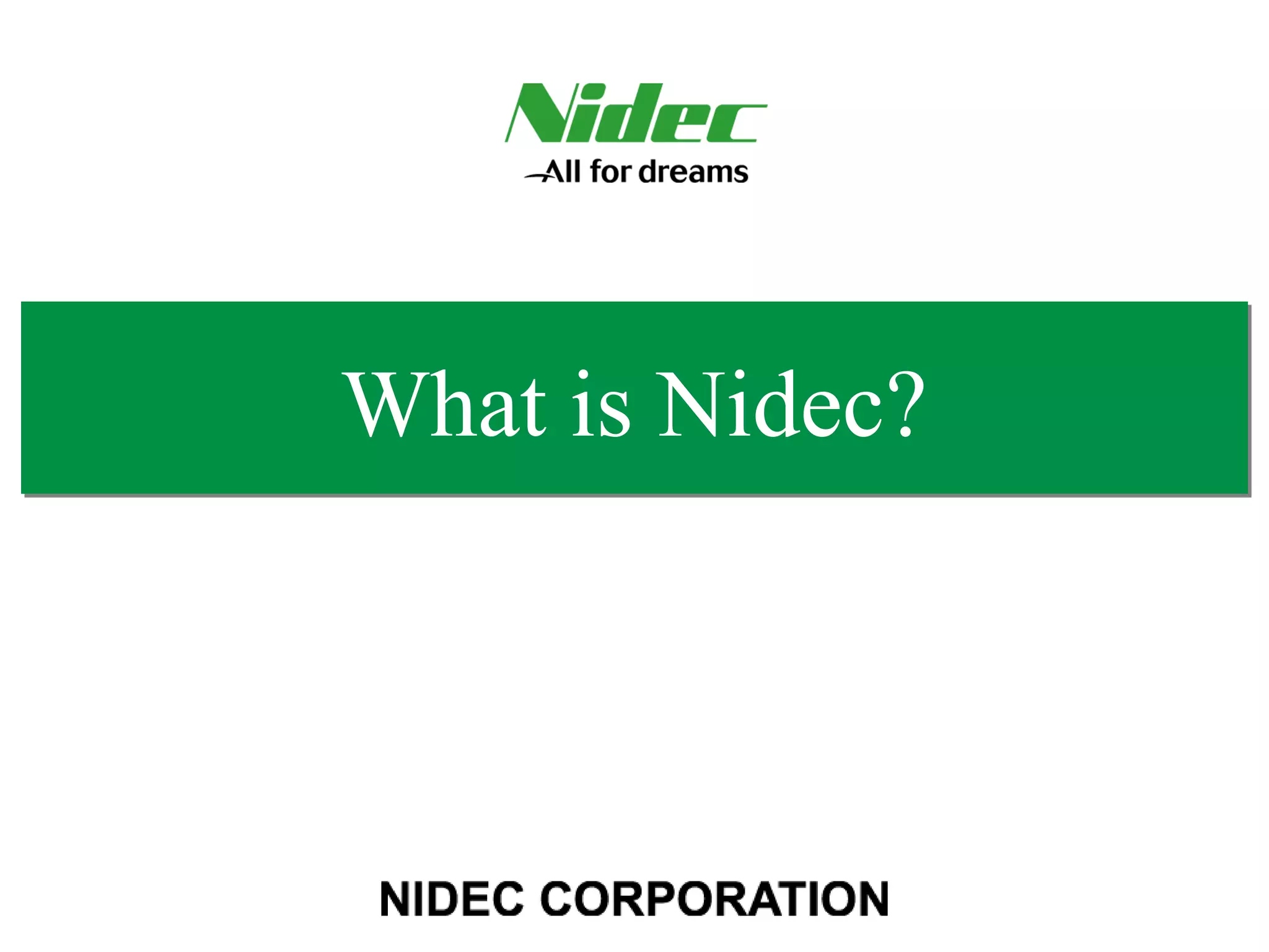 What is Nidec? | PDF