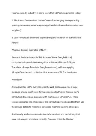 What is nlp and how it is shaping future | PDF