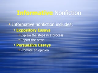 What is nonfiction 2 | PPT