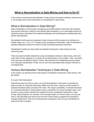What is Normalization in Data Mining and How to Do It_.docx