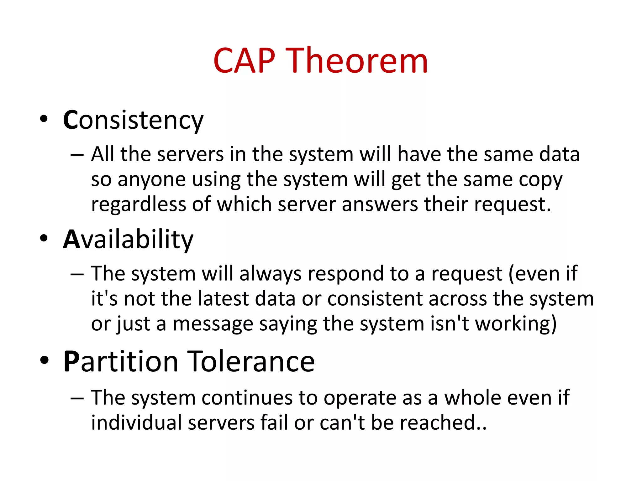 What Is Nosql And Cap Theorem Ppt