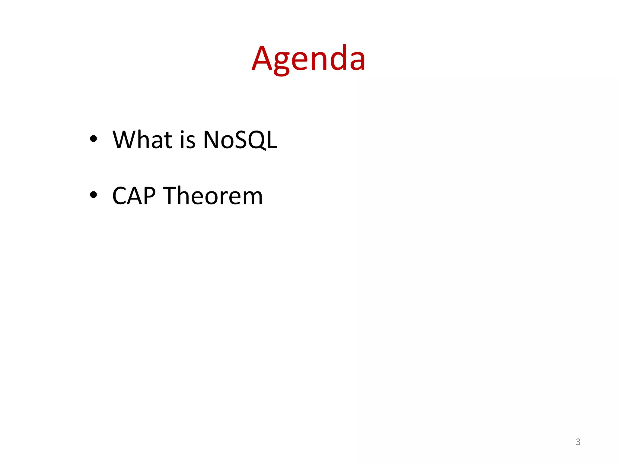 What Is Nosql And Cap Theorem Ppt