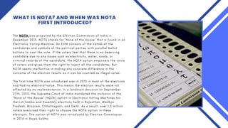 What Is Nota And Its Impact On The Election Outcome? | PDF