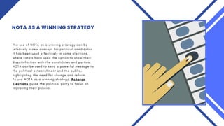 What Is Nota And Its Impact On The Election Outcome? | PDF