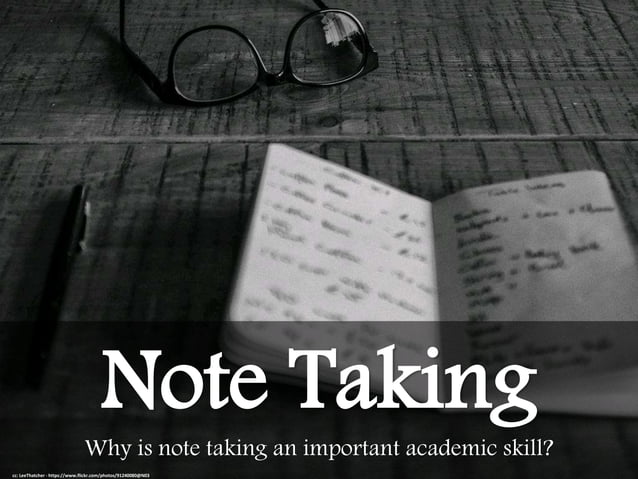 Note Taking Fundamentals | PPTX
