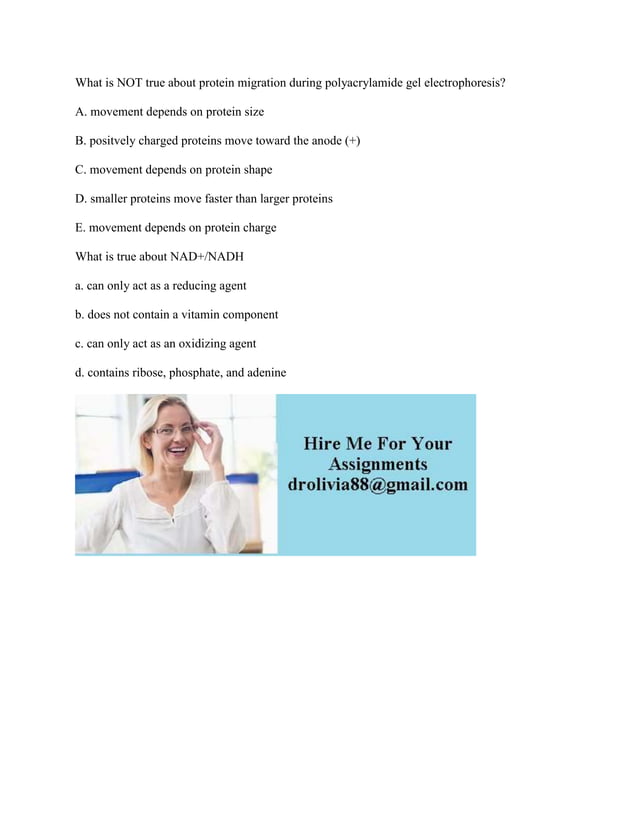 What is NOT true about protein migration during polyacrylamide gel ele.docx