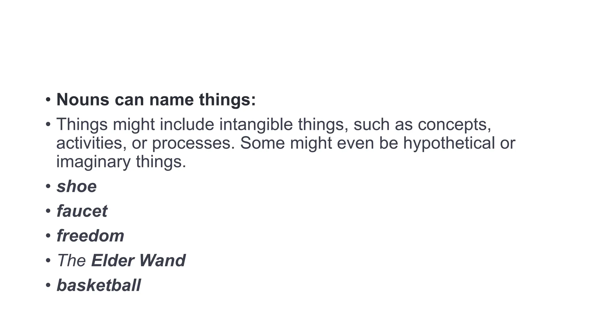 what is noun, types of noun, example of noun.pptx