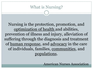What is nursing | PPTX