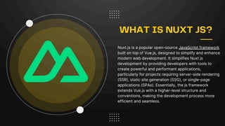 What is Nuxt js A Beginner’s Guide to Modern Vue Development | PDF