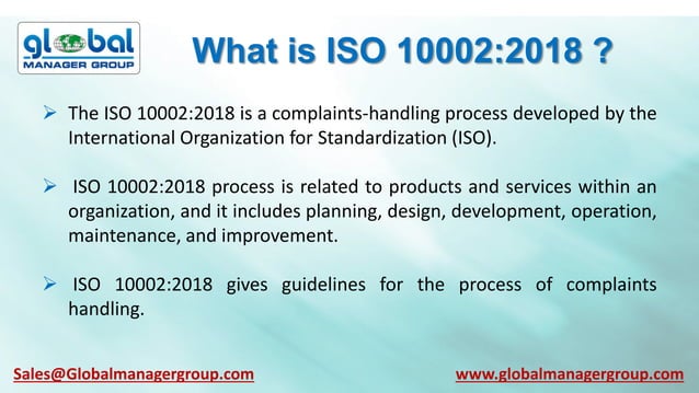 Mandatory Documents Required for ISO 10002:2018 Certification | PPTX